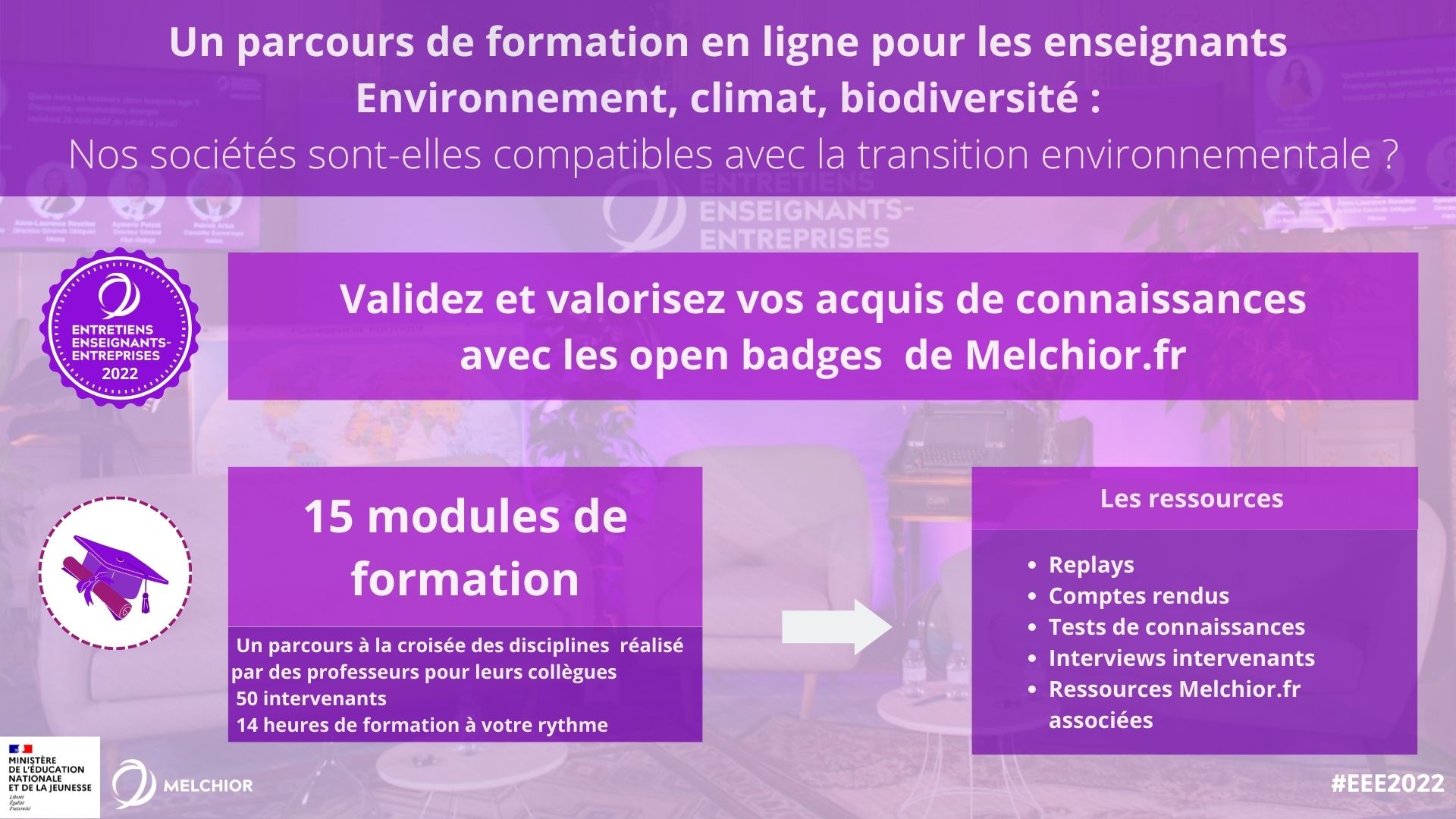 Se former à la transition environnementale | Melchior